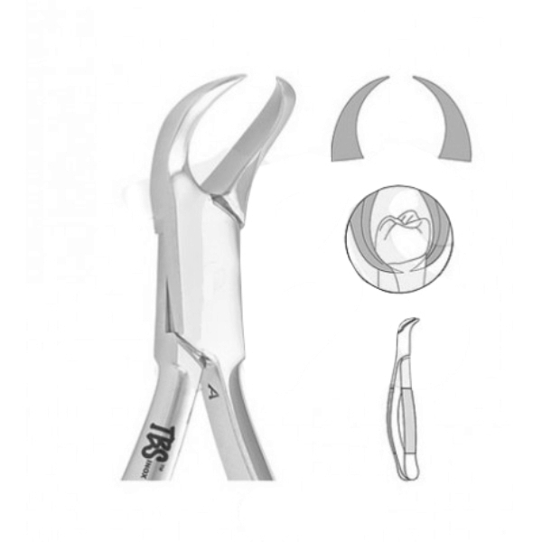 Forceps 23 universal de extracción para molares inferiores en LALEO