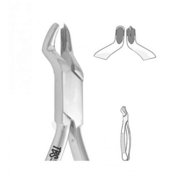 Forceps 53L de extracción para molares superiores izquierda en LALEO