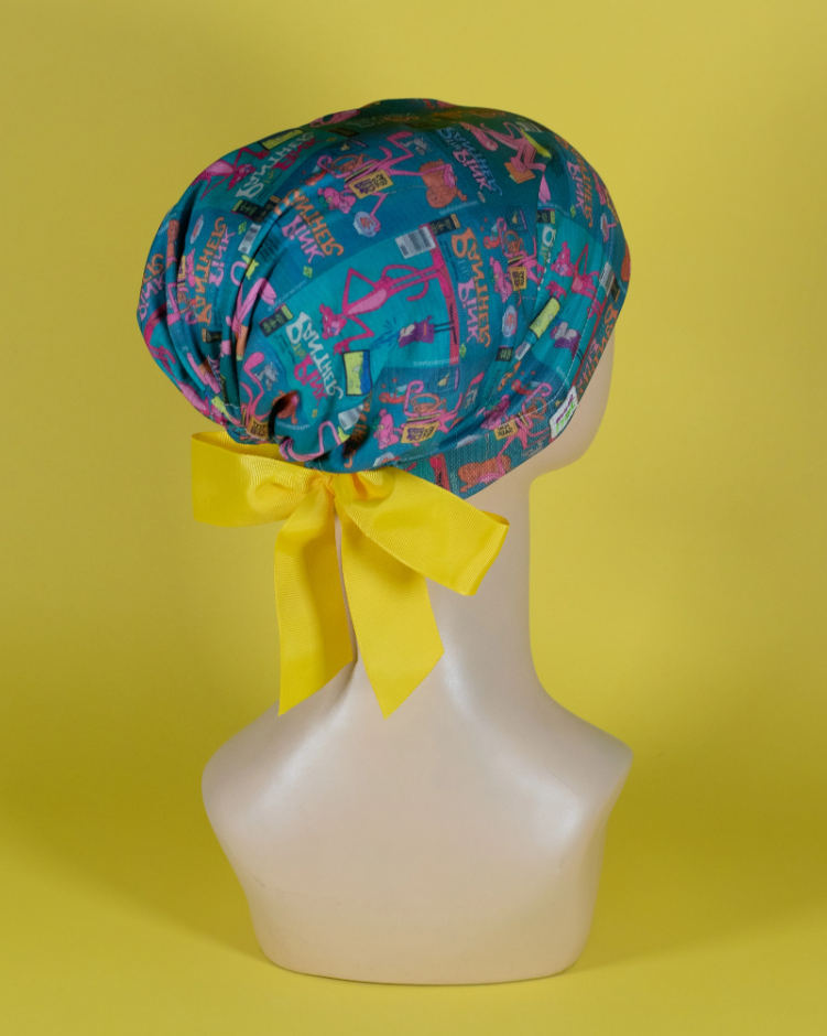 Gorro Dama Pantera Rosa Celeste en LALEO