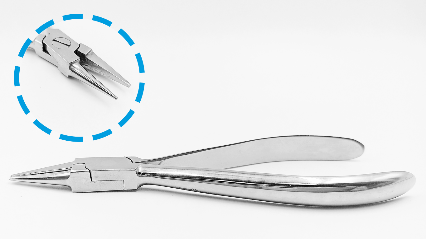 Pinza Angle No. 2 Pico de Pajaro Larga para Doblar Alambre en LALEO