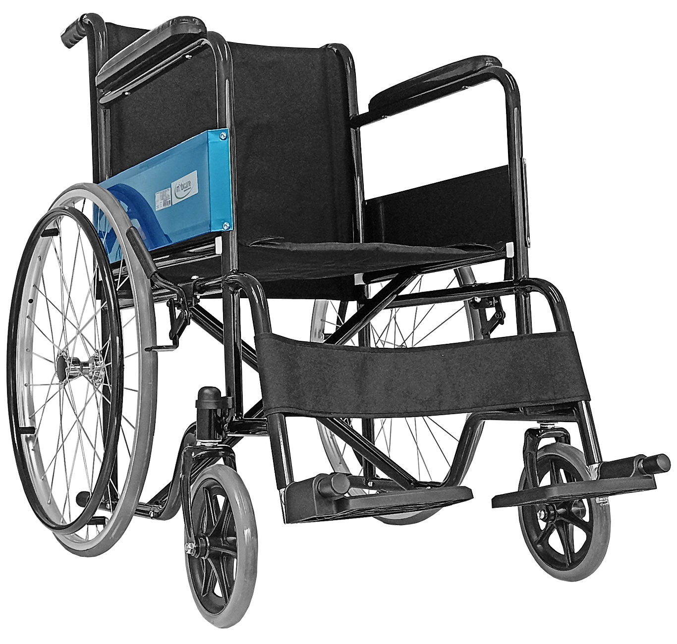 Silla de Ruedas Básica con Descansapies Fijo Mobicare ECG800 en LALEO