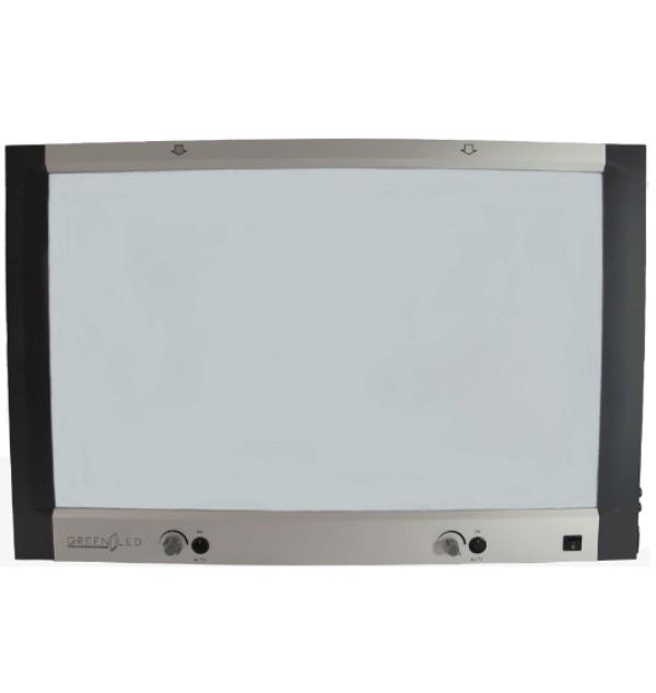 Negatoscopio plano 2 placas LED 6300 lux en LALEO