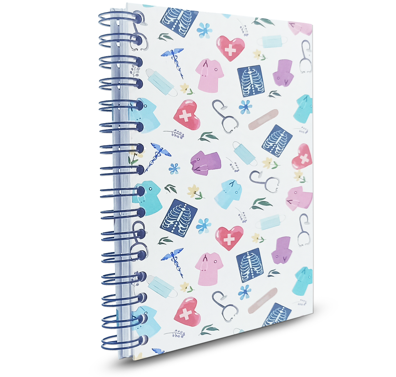 Libreta Media Carta 05 Blanca Figuras en LALEO