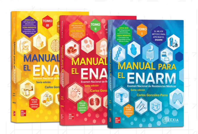 Manual para el ENARM 3 tomos en LALEO