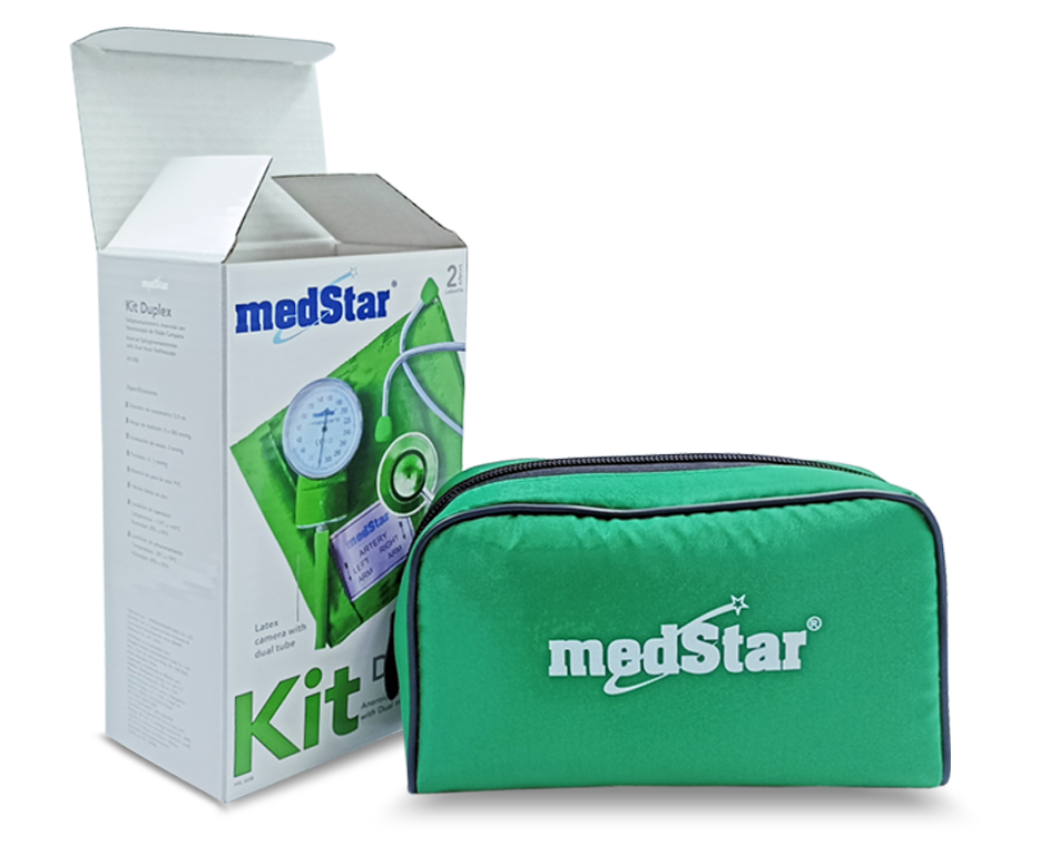 Esfigmomanometro aneroide Medstar kit con estetoscopio de doble campana ...