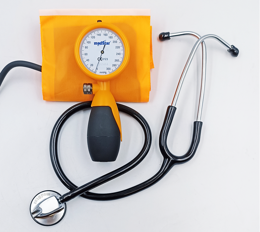 Esfigmomanometro aneroide Medstar Platinum kit con estetoscopio de lujo ...