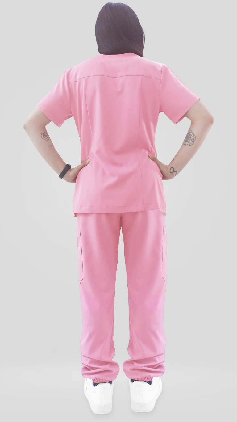 Uniforme Quirúrgico Repelente para Dama con Gorro LALEO Polly Rosa ...