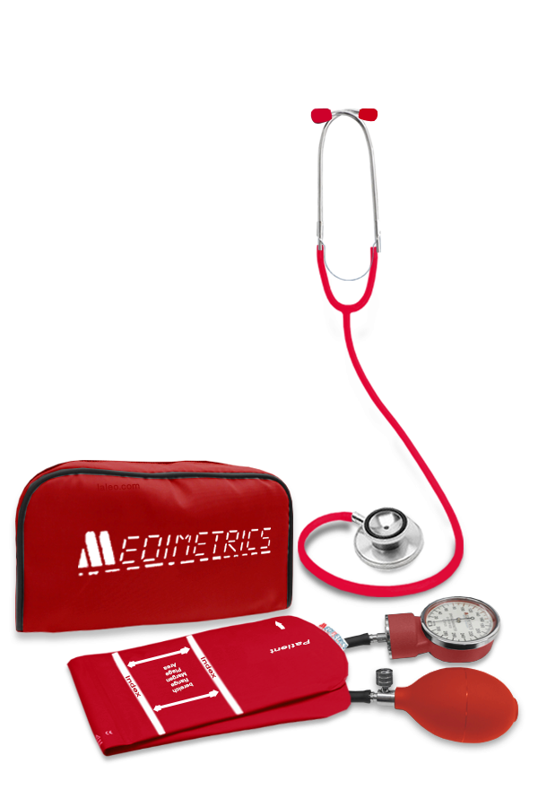 Kit baumanometro con estetoscopio duplex Medimetrics 5881 en LALEO