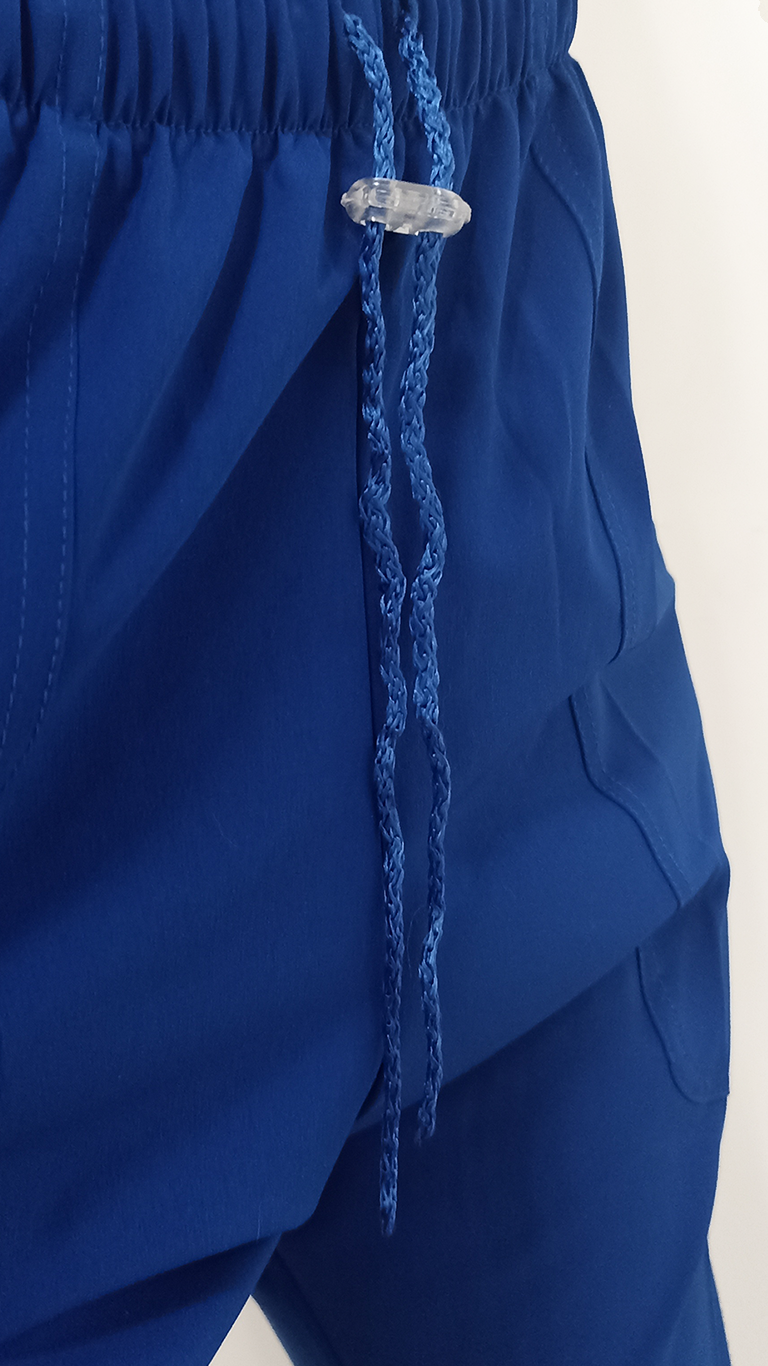 Uniforme quirúrgico de caballero Chayan azul rey Novak repelente a ...