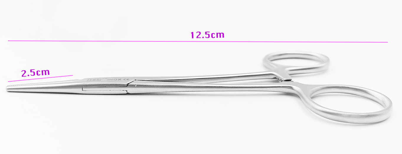 Pinza de Mosco Recta 12.5cm en LALEO