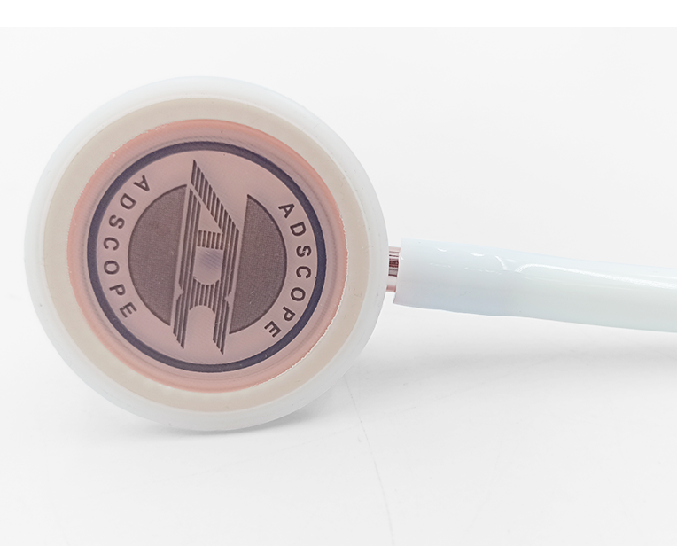 Estetoscopio Clínico Adscope 603 Blanco Rose Gold en LALEO