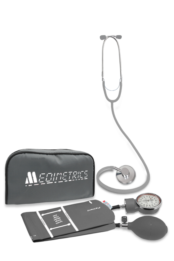 Kit baumanometro con estetoscopio simple Medimetrics 5881 en LALEO